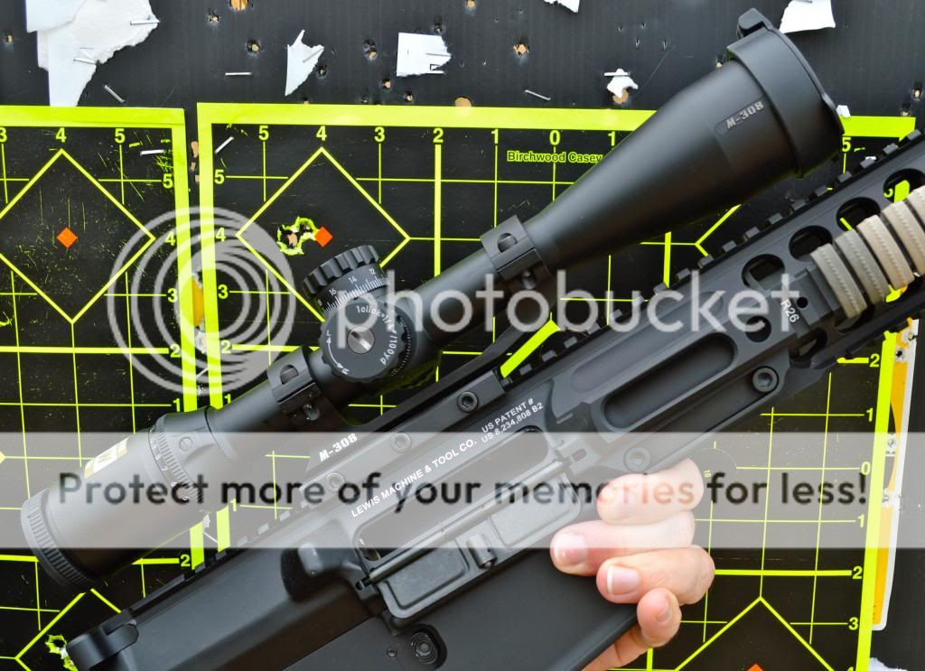 Nikon M-308 4-16x42 w/ a BDC800 reticle. Bad choice for a beginner ...